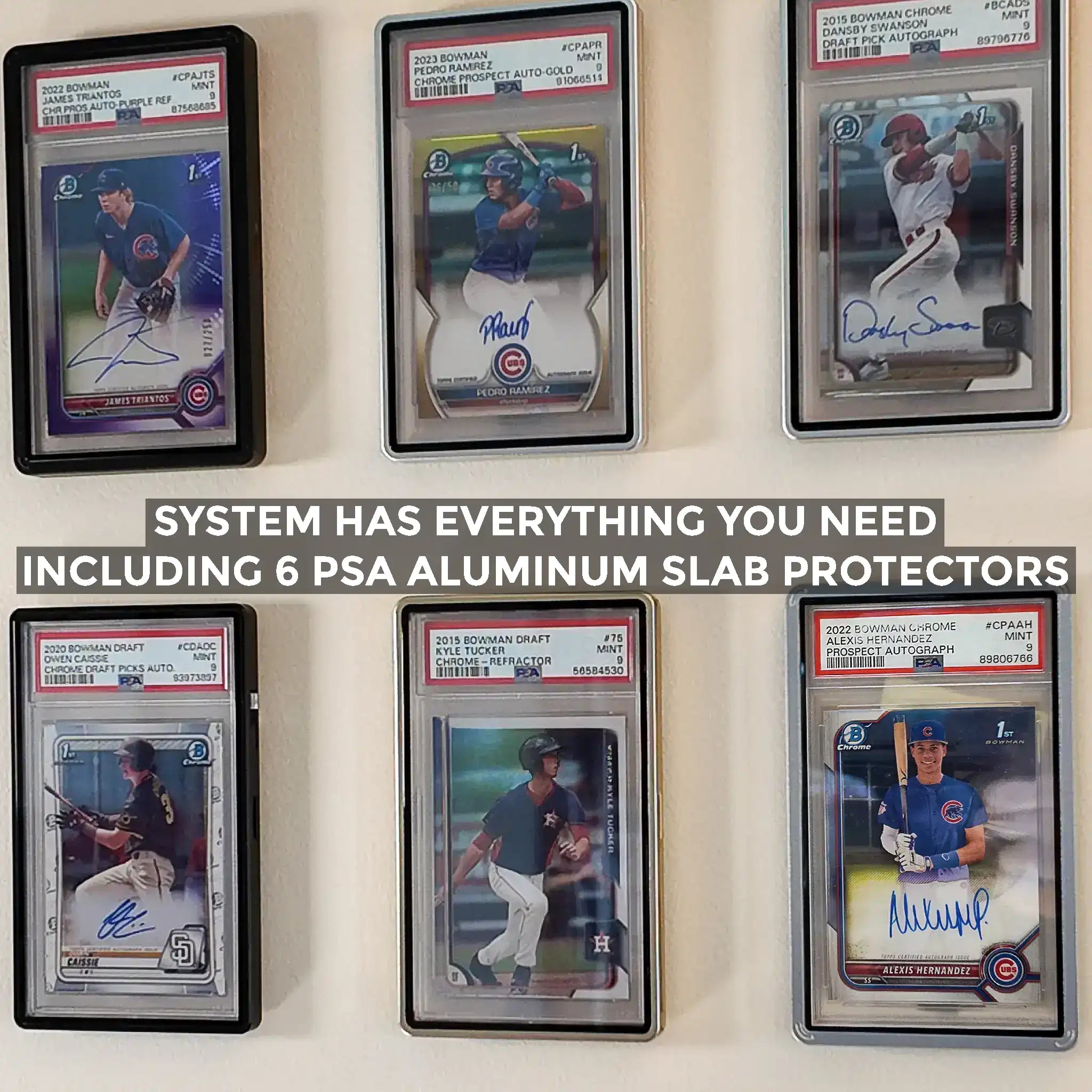 FlexDeez Aluminum Case PSA Display System (6-Pack) | Premium Slab Prot